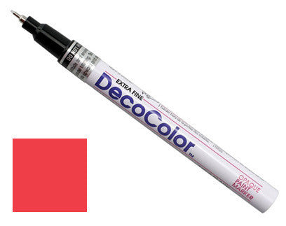 Red DecoColor Extra-Fine Paint Marker | Formosa Crafts