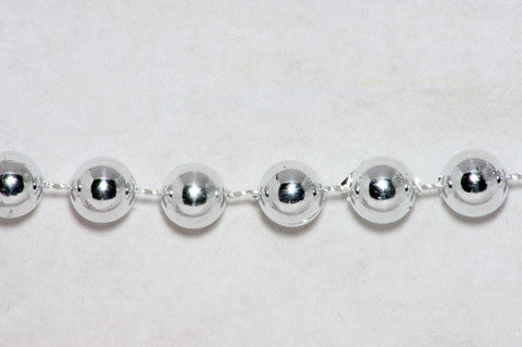 Silver Pearl String Beads 10mm 11 Yards | Formosa Crafts