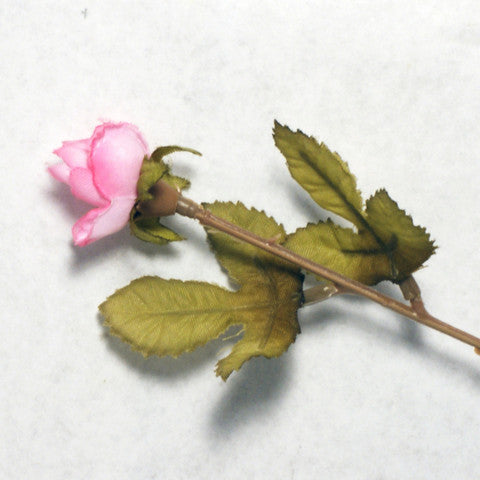Pink Mini Rose Silk Flowers 0.5'' | Formosa Crafts